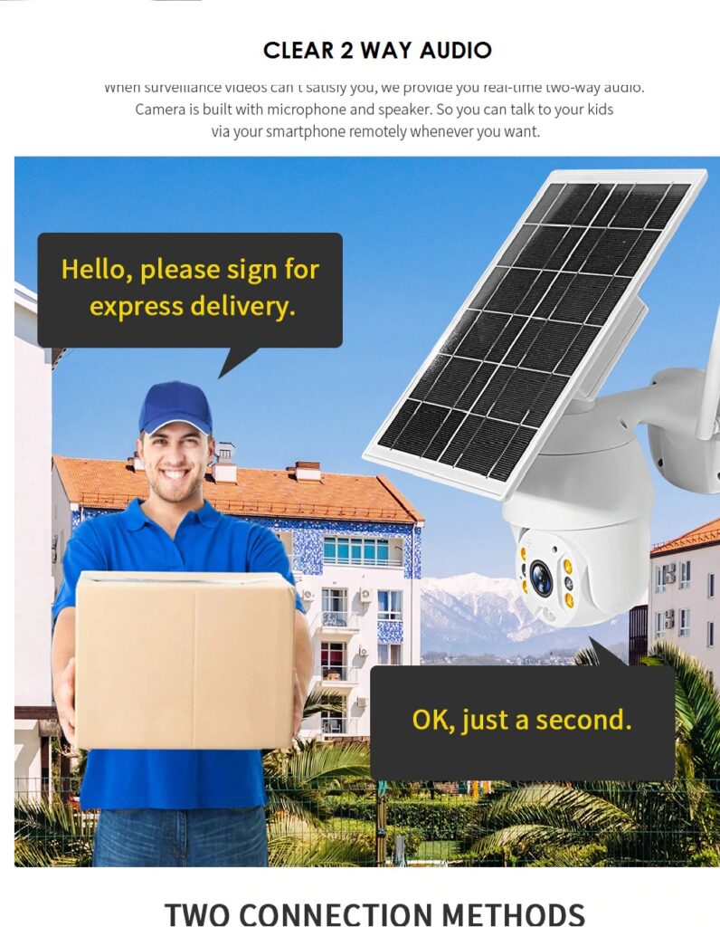 4G Solar Security Camera